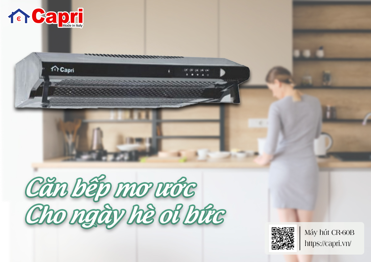 Máy hút mùi phù hợp với không gian bếp hẹp